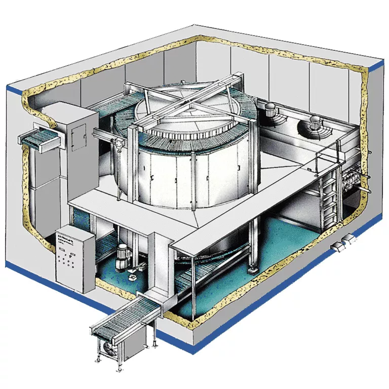 Poultry Tunnel Freezers –Advanced turkey chicken - poultry IQF freezer ...